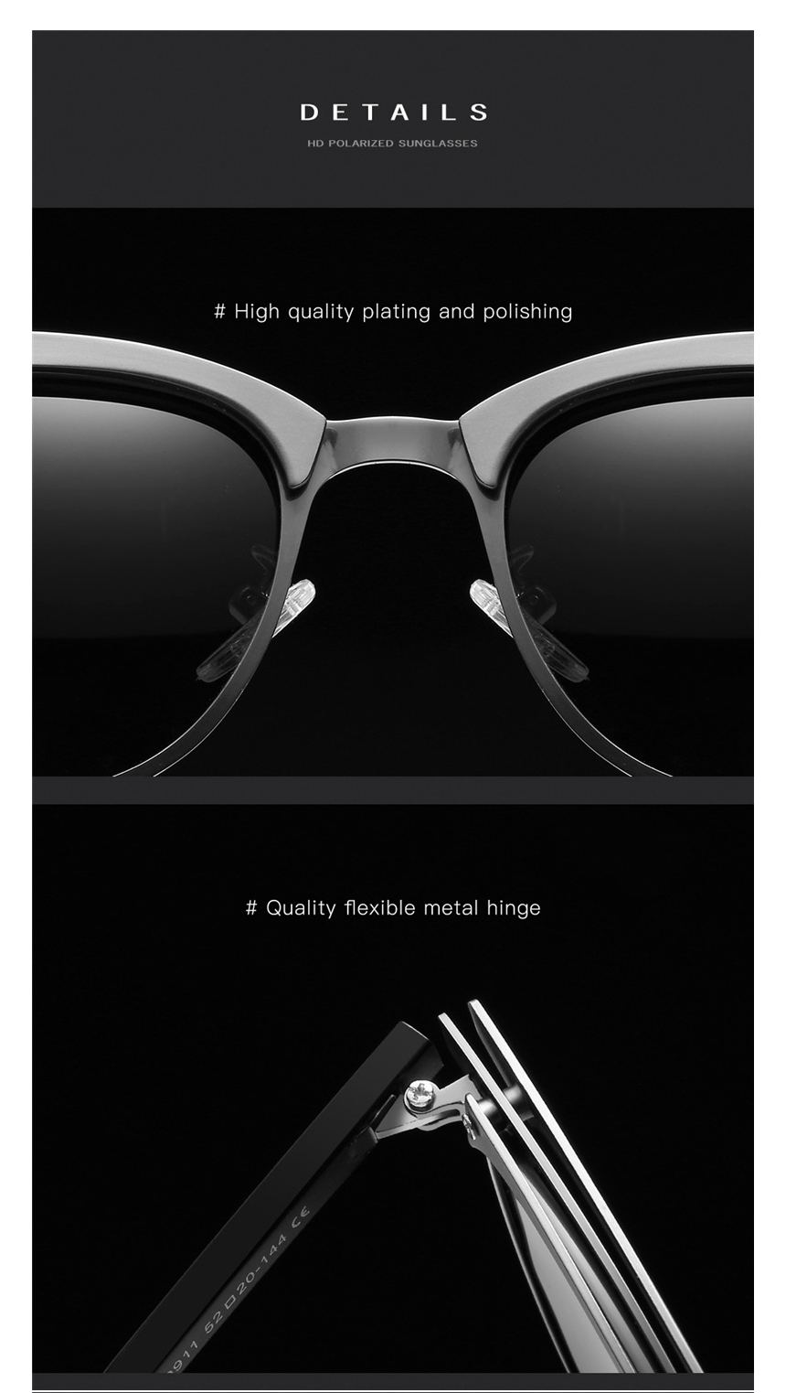 hplusmall 블루미러- 남녀 공용 멋진 편광 선글라스 여행 패션 - 핫트랙스